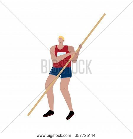 Pole Vaulting Athlete Vector & Photo (Free Trial) | Bigstock