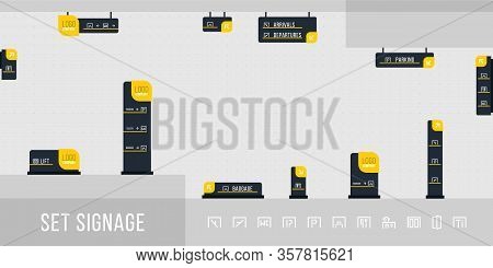 Set Signage Vector. Vector & Photo (Free Trial) | Bigstock