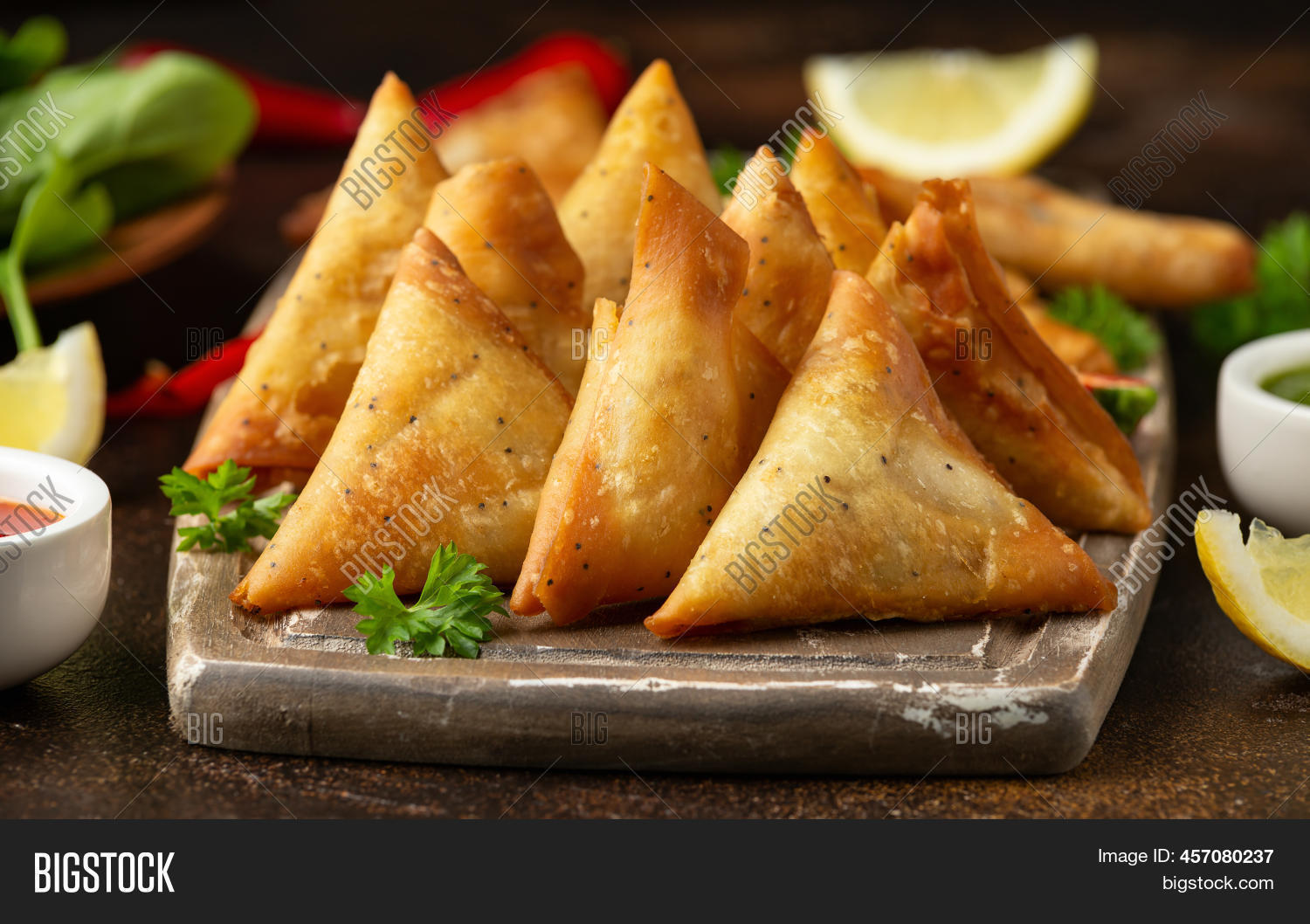 Fried Samosas Image & Photo (Free Trial) | Bigstock
