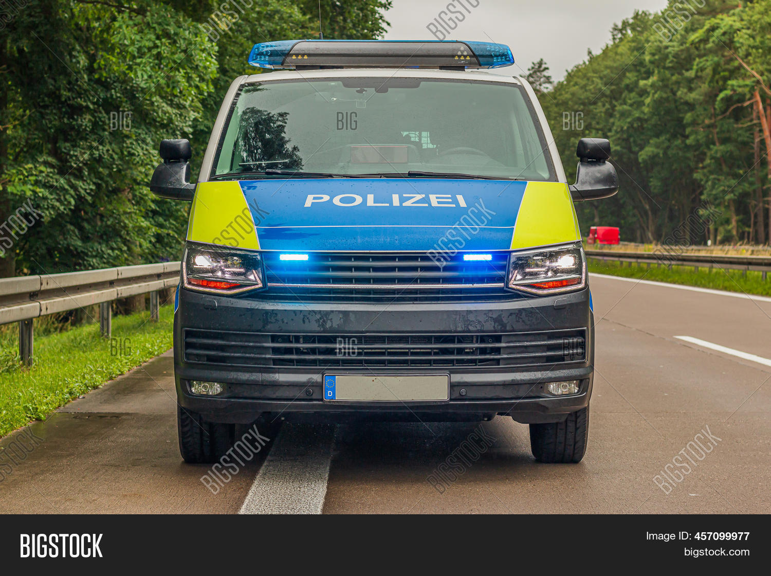 Front View Police Car Image & Photo (Free Trial) | Bigstock