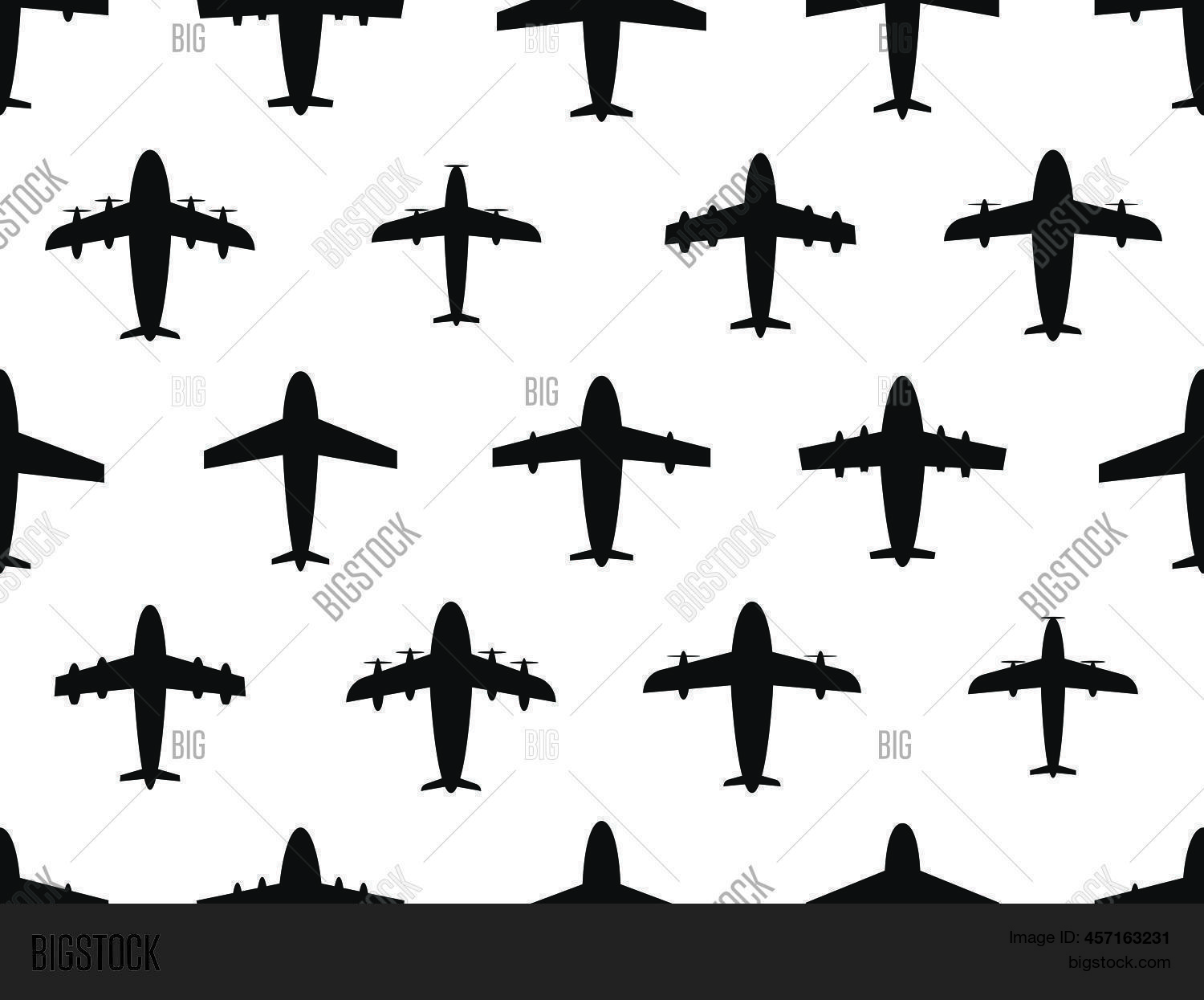 Black Aircraft Vector & Photo (Free Trial) | Bigstock