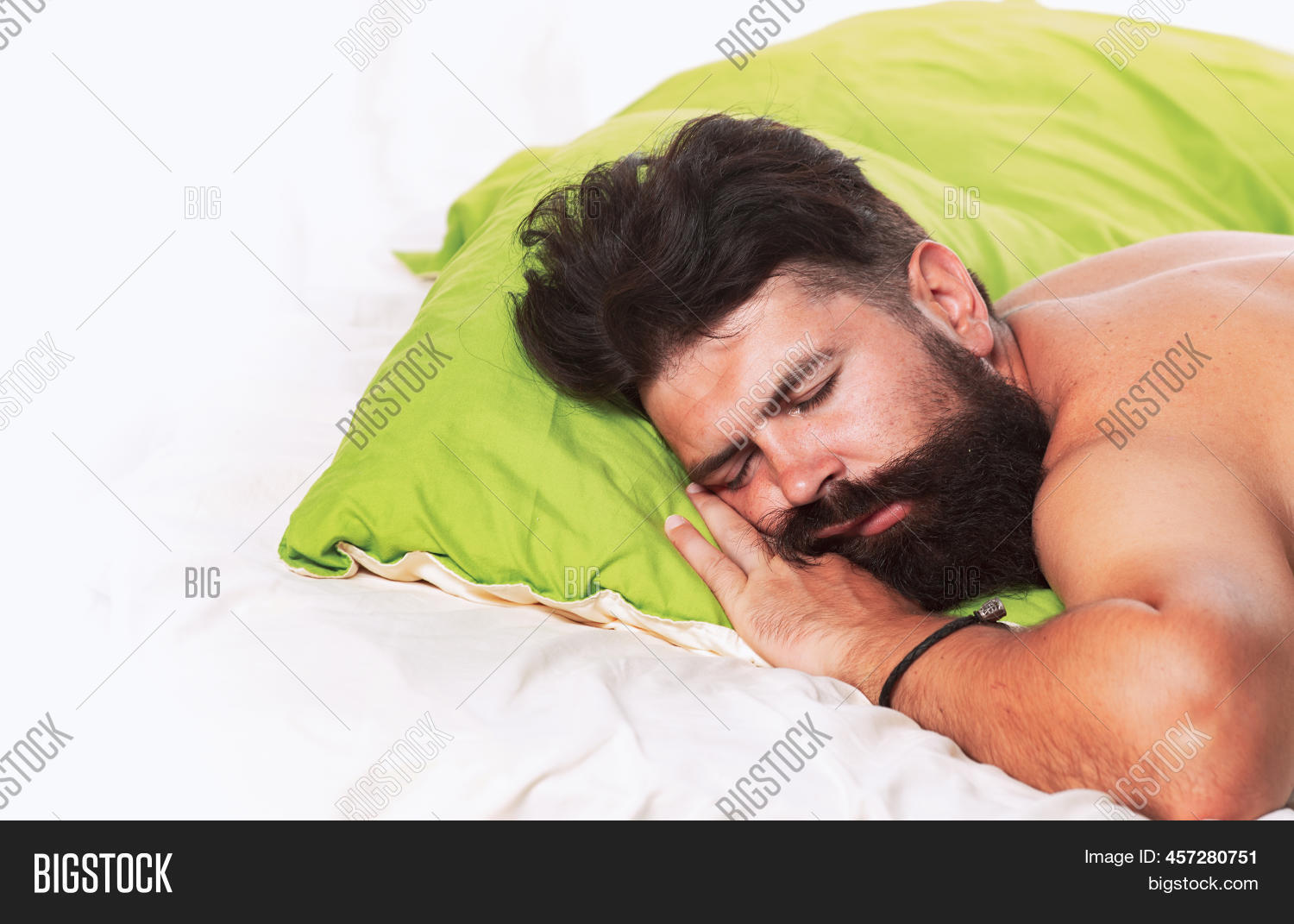 Handsome Man Bed. Image & Photo (Free Trial) | Bigstock