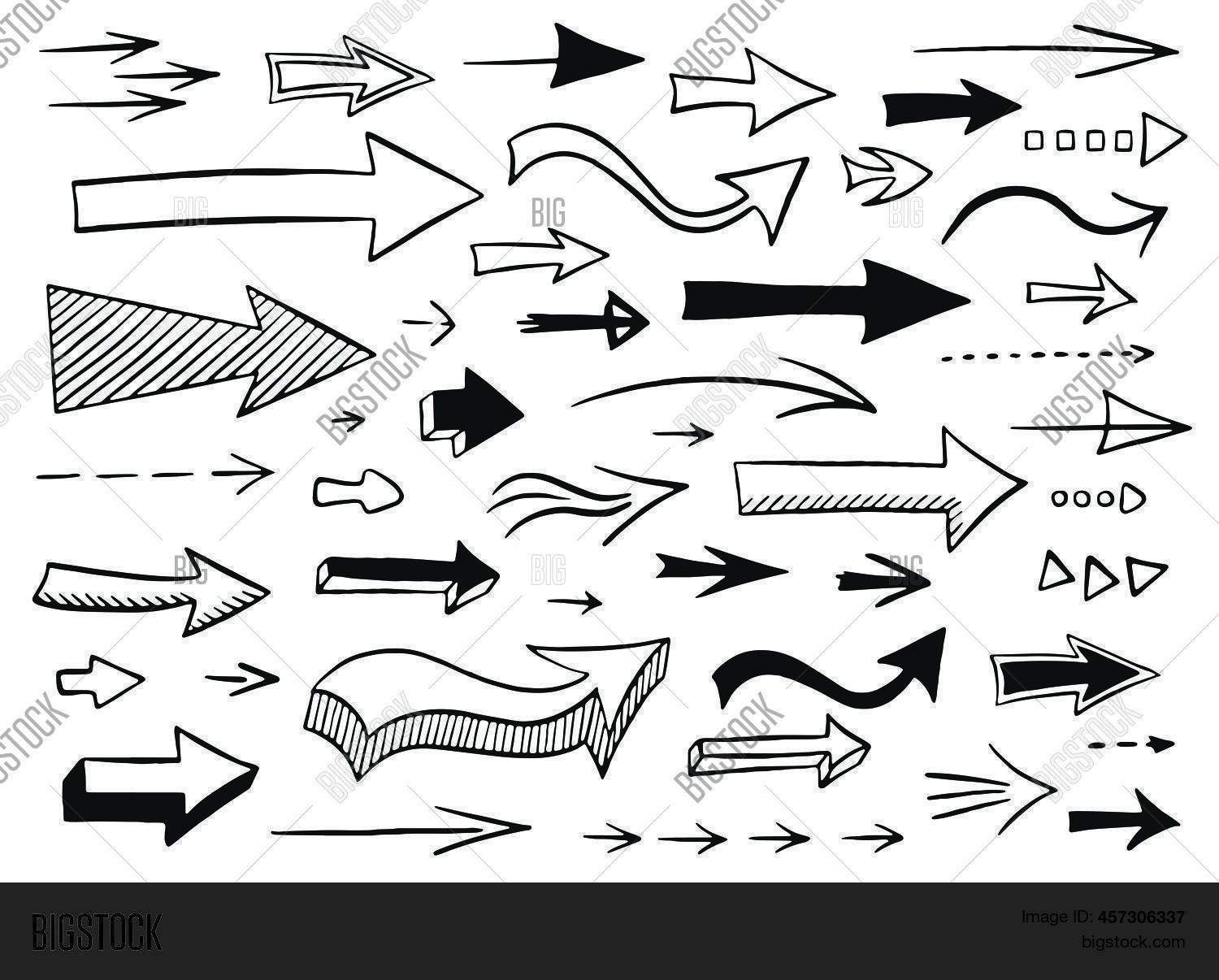 Hand Drawn Pointing Vector & Photo (Free Trial) | Bigstock