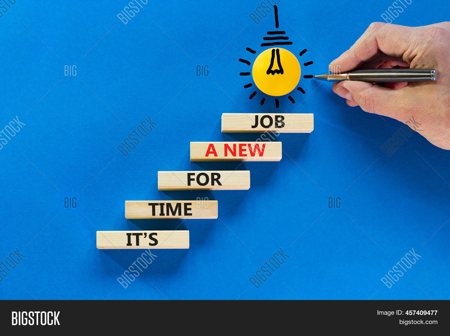 Time New Job Symbol. Image & Photo (Free Trial) | Bigstock
