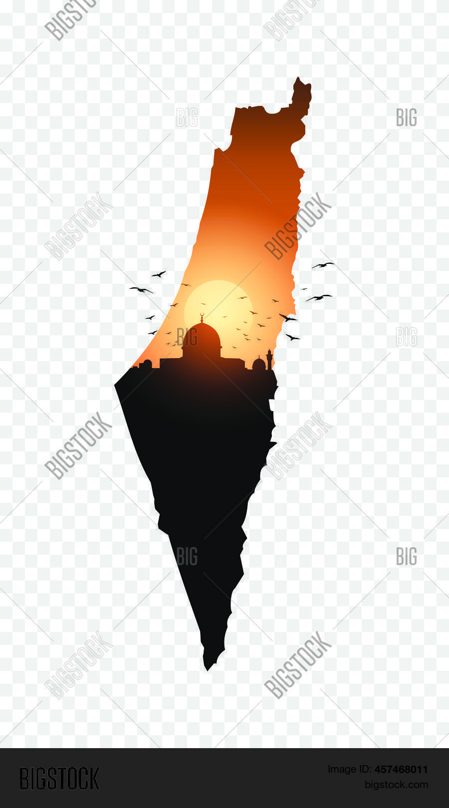 Vector Map Palestine Vector & Photo (Free Trial) | Bigstock