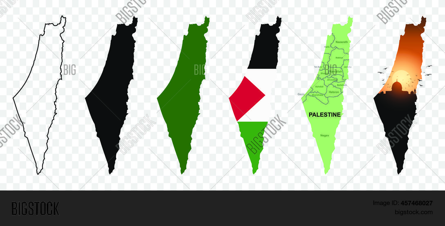 Vector Map Palestine Vector & Photo (Free Trial) | Bigstock