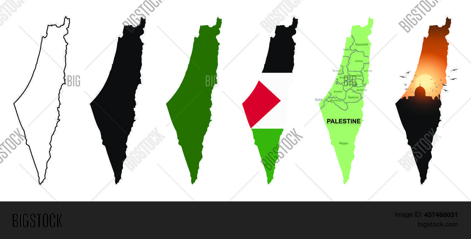 Vector Map Palestine Vector & Photo (Free Trial) | Bigstock