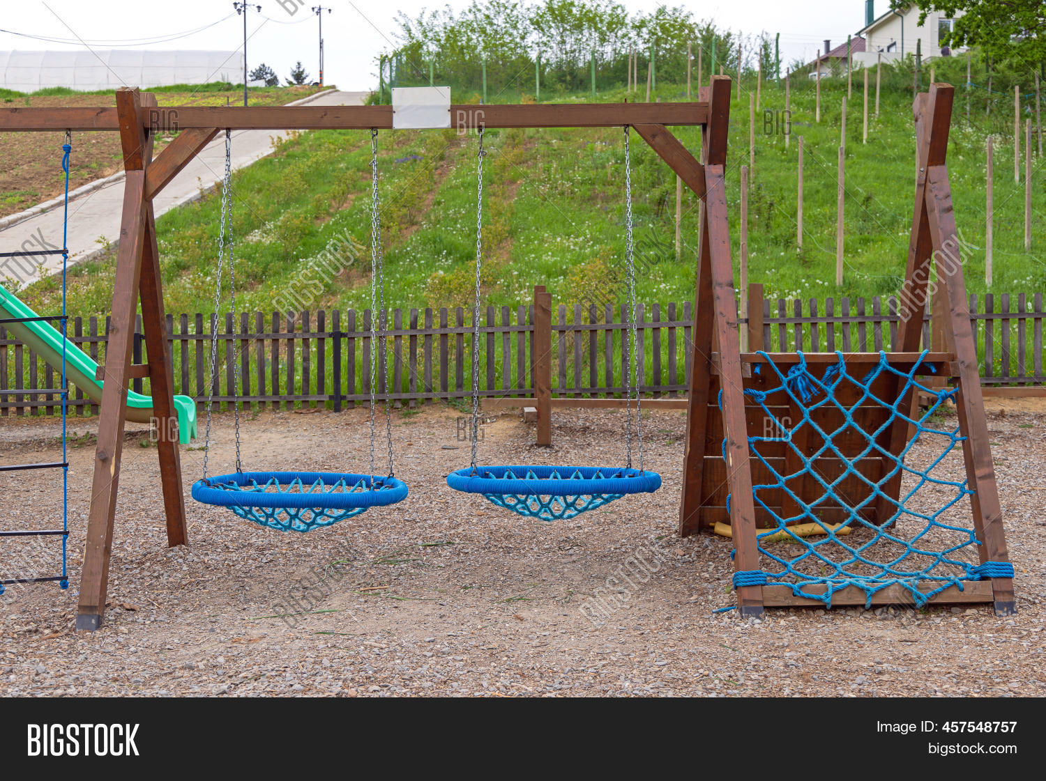 Round Swings Blue Image & Photo (Free Trial) | Bigstock
