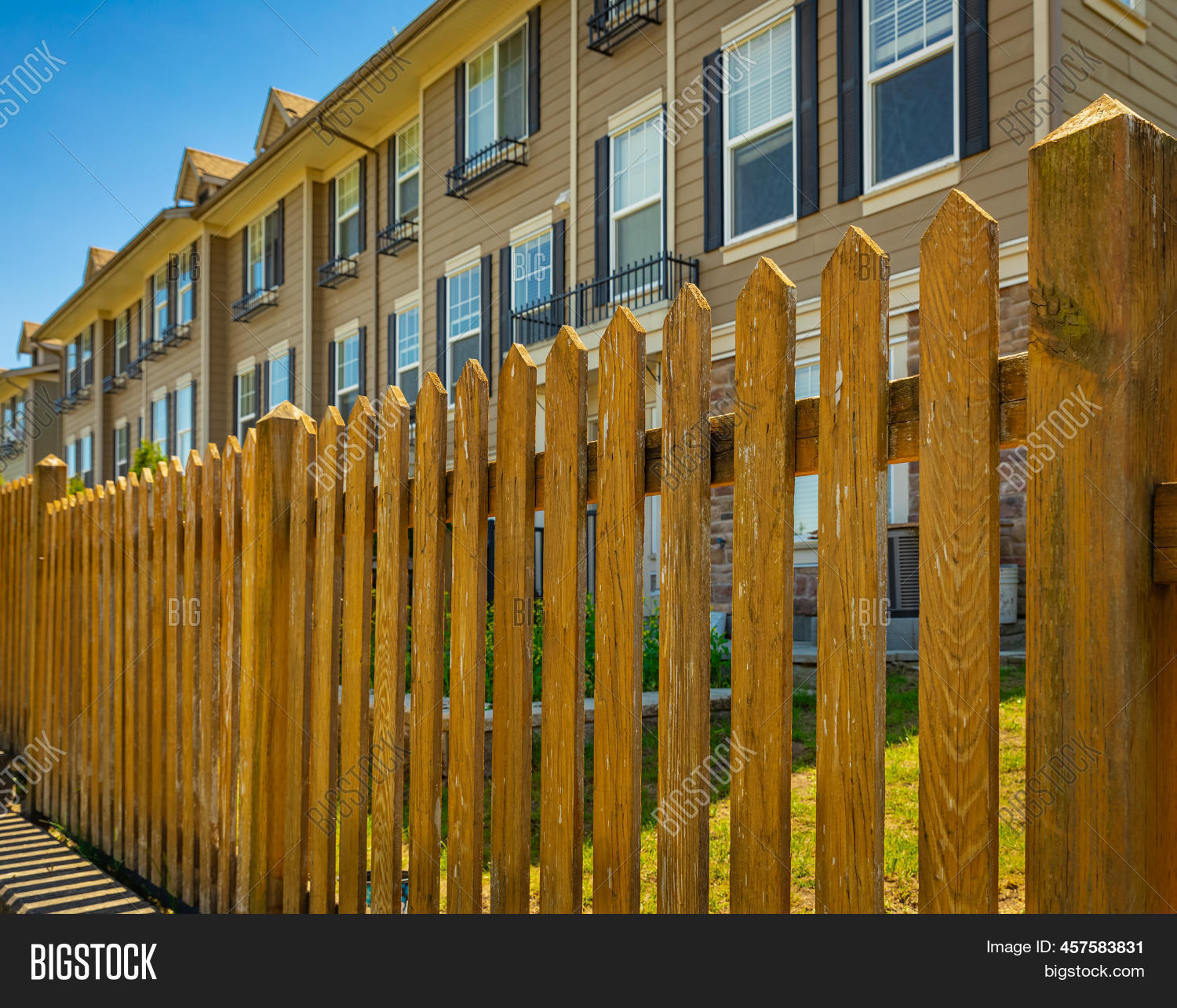 Wooden Brown Fence. Image & Photo (Free Trial) | Bigstock