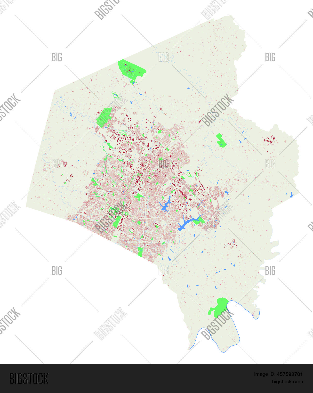 Lexington Vector Map Vector & Photo (Free Trial) | Bigstock
