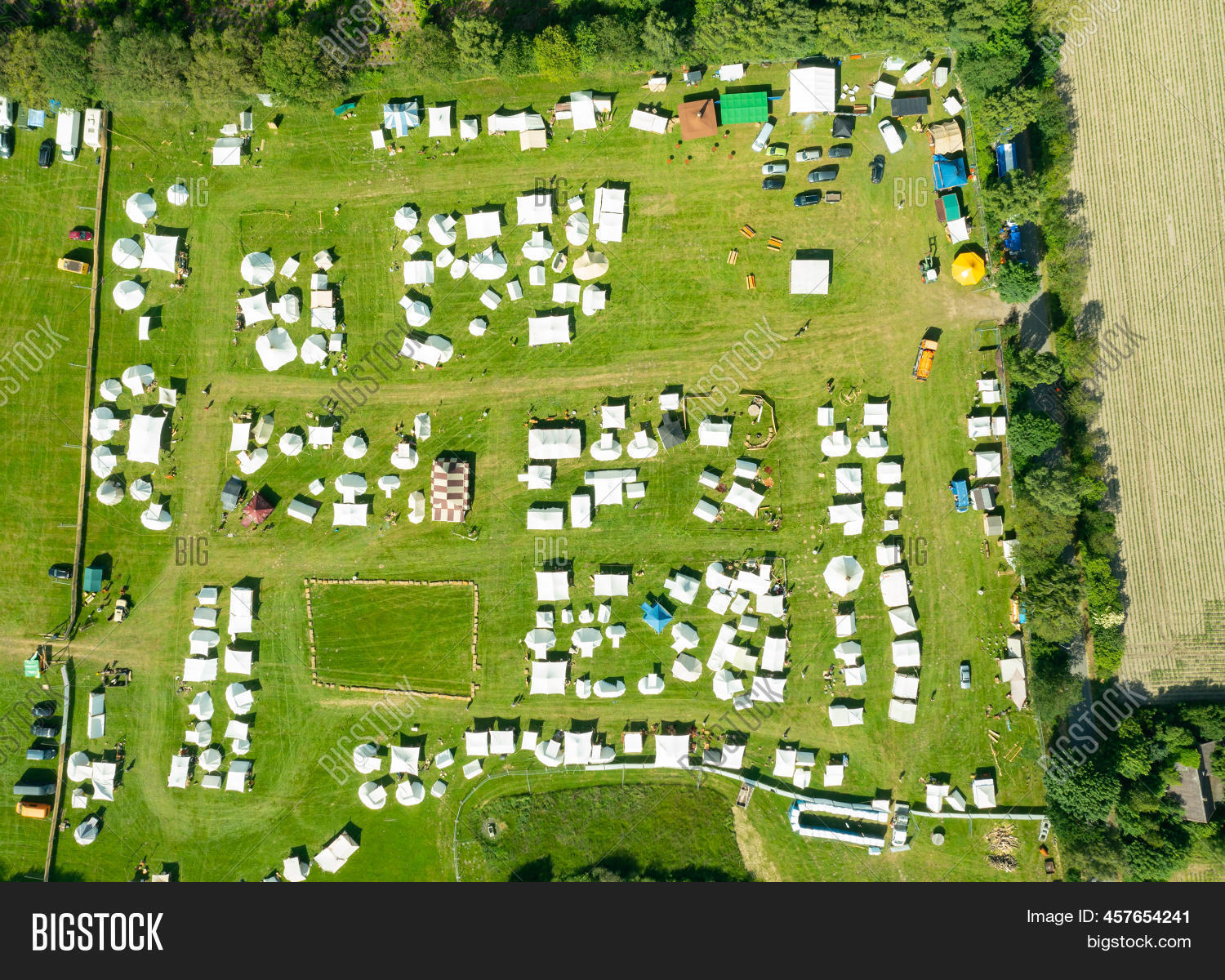 Aerial View Drone Tent Image & Photo (Free Trial) | Bigstock
