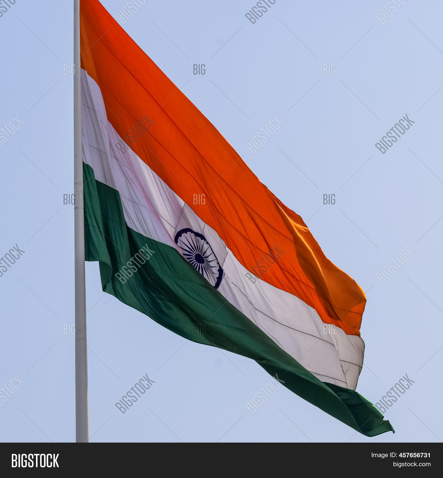 India Flag Flying High Image & Photo (Free Trial) | Bigstock