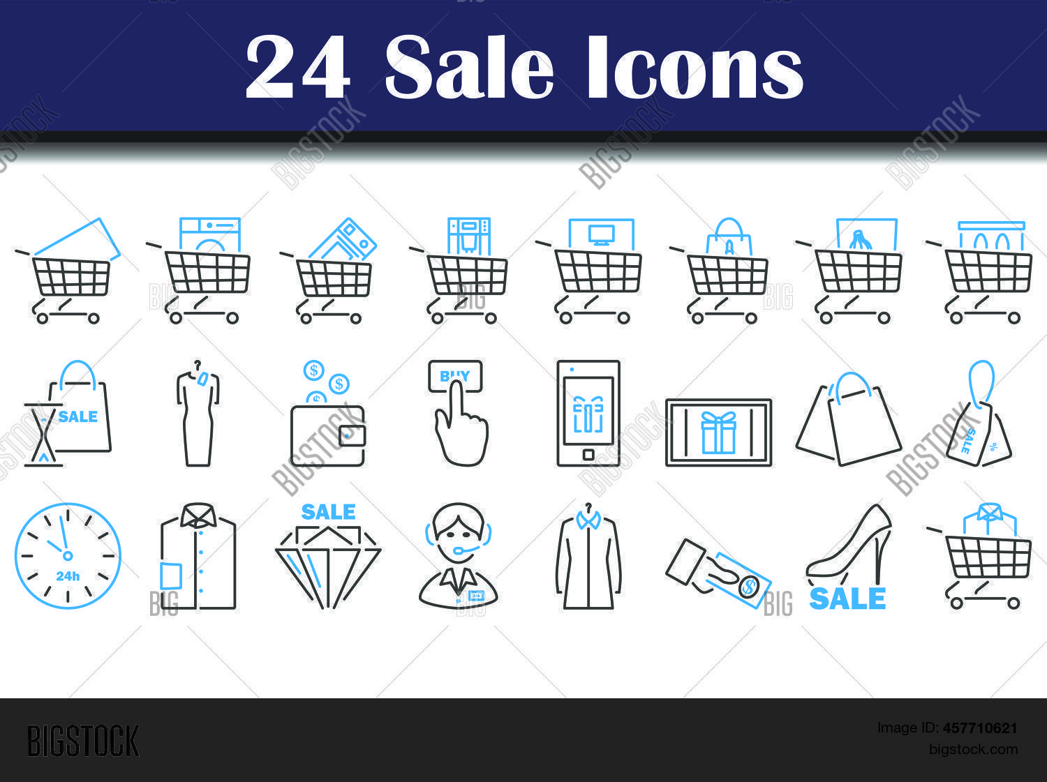 Sale Icon Set. Vector & Photo (Free Trial) | Bigstock