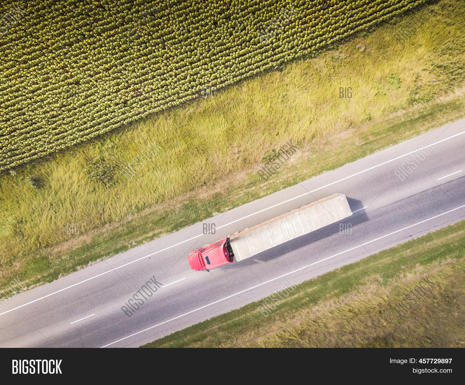 Aerial View Lorry Image & Photo (Free Trial) | Bigstock
