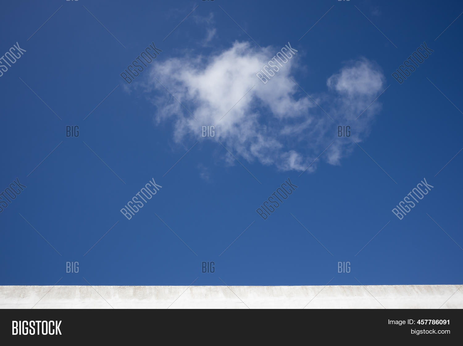 Bright Blue Sky Single Image & Photo (Free Trial) | Bigstock