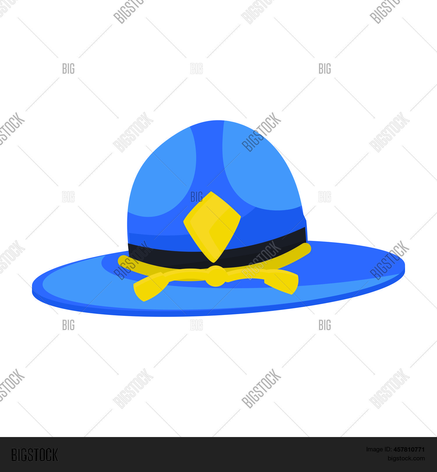 Sheriff Hat Vector Vector & Photo (Free Trial) | Bigstock