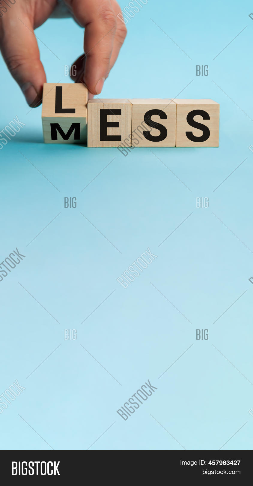 Less Mess Words On Image & Photo (Free Trial) | Bigstock
