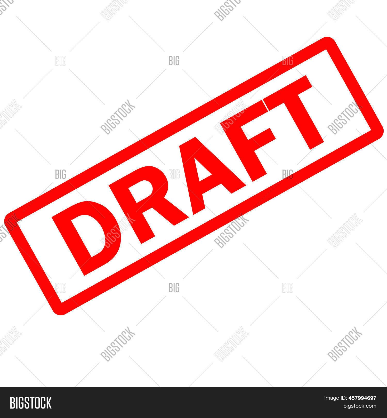 Draft Stamp Sign. Image & Photo (Free Trial) | Bigstock