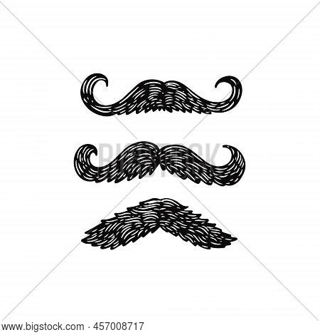 Mustache Signs Set. Vector & Photo (Free Trial) | Bigstock