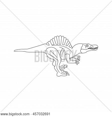Spinosaurus Line Vector & Photo (Free Trial) | Bigstock
