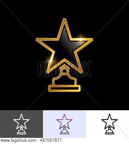 Golden Champion Star Vector & Photo (Free Trial) | Bigstock