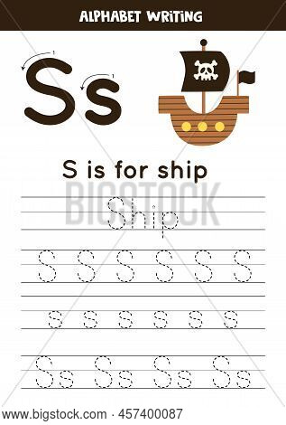 Tracing Alphabet Vector & Photo (Free Trial) | Bigstock