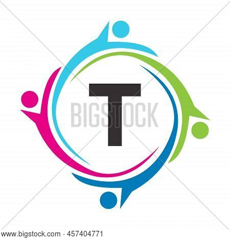 Letter T Teamwork Vector & Photo (Free Trial) | Bigstock