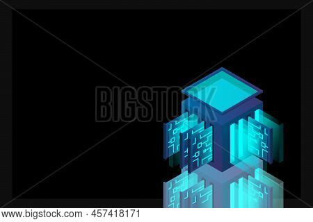 Data Center Isometric Icon, Database And Cloud Data Storage Concept ...