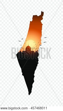 Vector Map Palestine Vector & Photo (Free Trial) | Bigstock