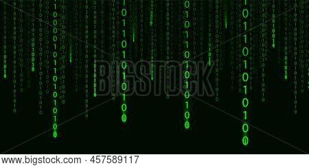 Green Matrix On Dark Vector & Photo (Free Trial) | Bigstock