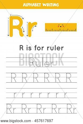 Tracing Alphabet Vector & Photo (Free Trial) | Bigstock