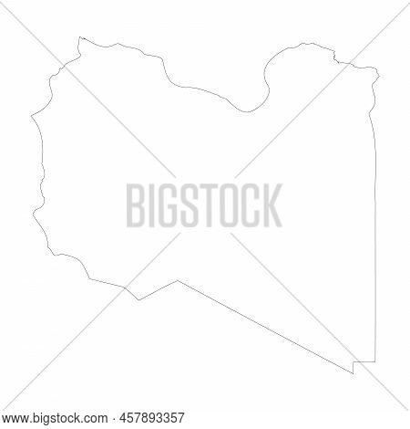 Libya Country Thin Vector & Photo (Free Trial) | Bigstock