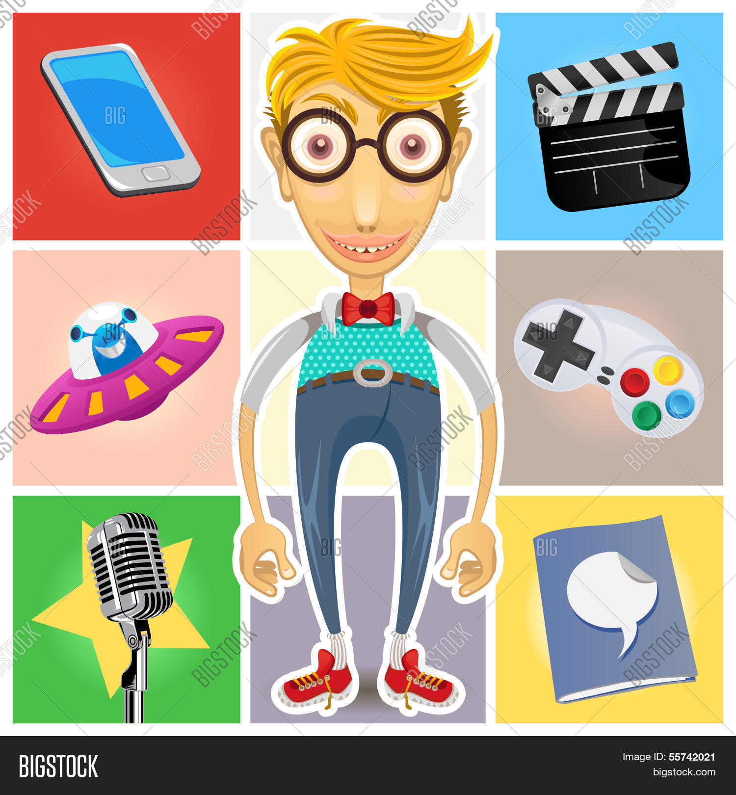 Type Nerd Geek & Dork Vector & Photo (Free Trial) | Bigstock