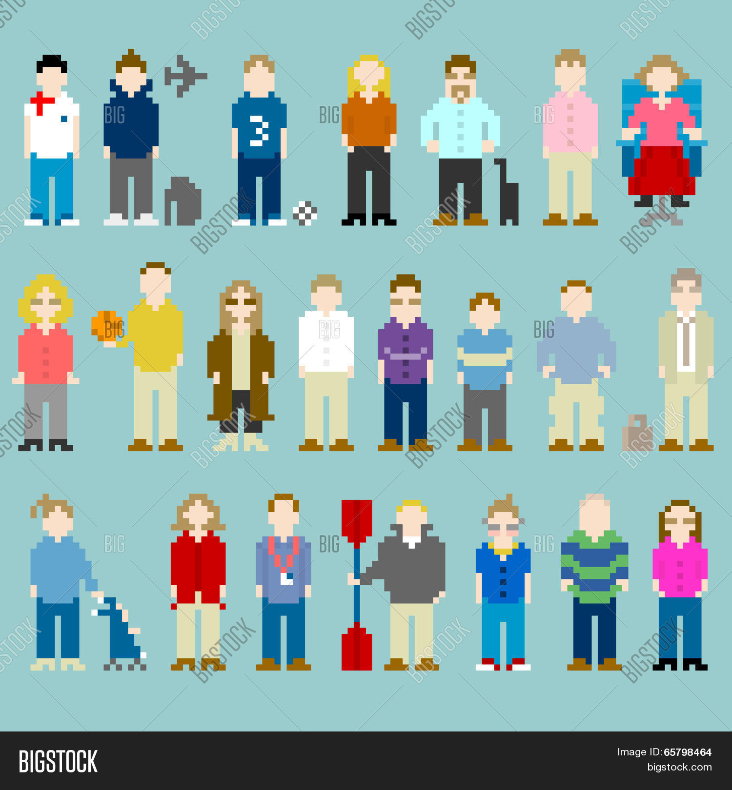 8-bit Pixel-art Vector & Photo (Free Trial) | Bigstock