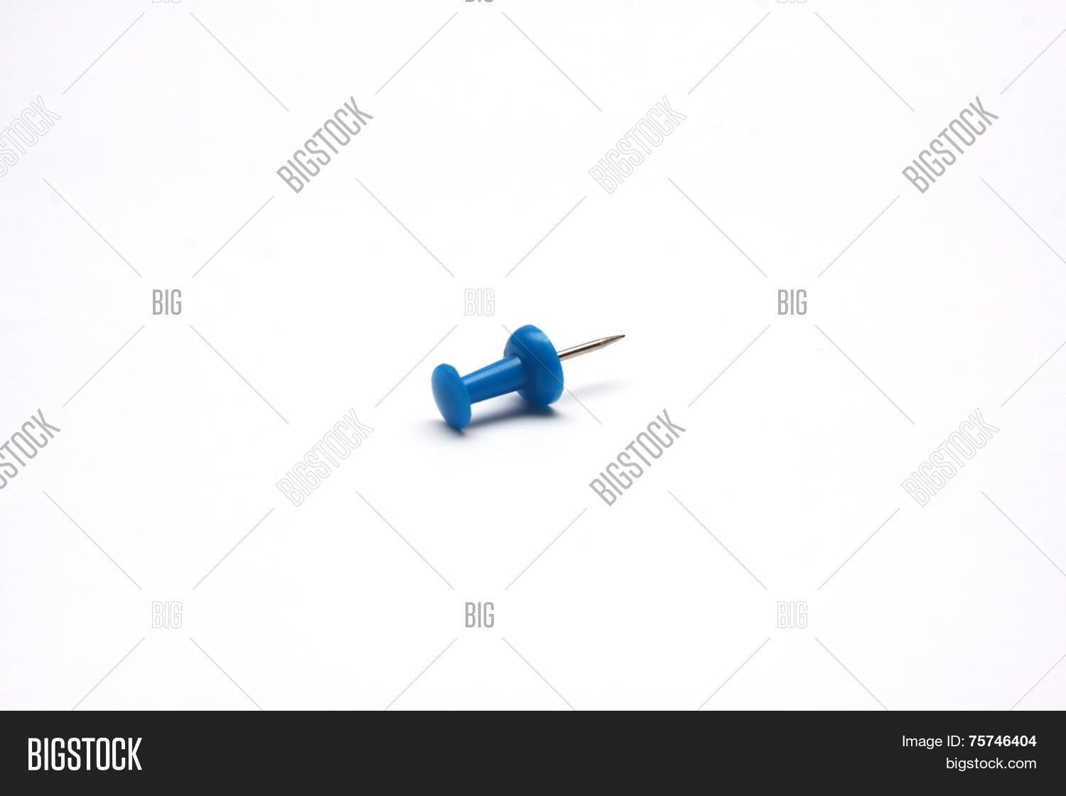 Blue Push Pin Image & Photo (Free Trial) | Bigstock