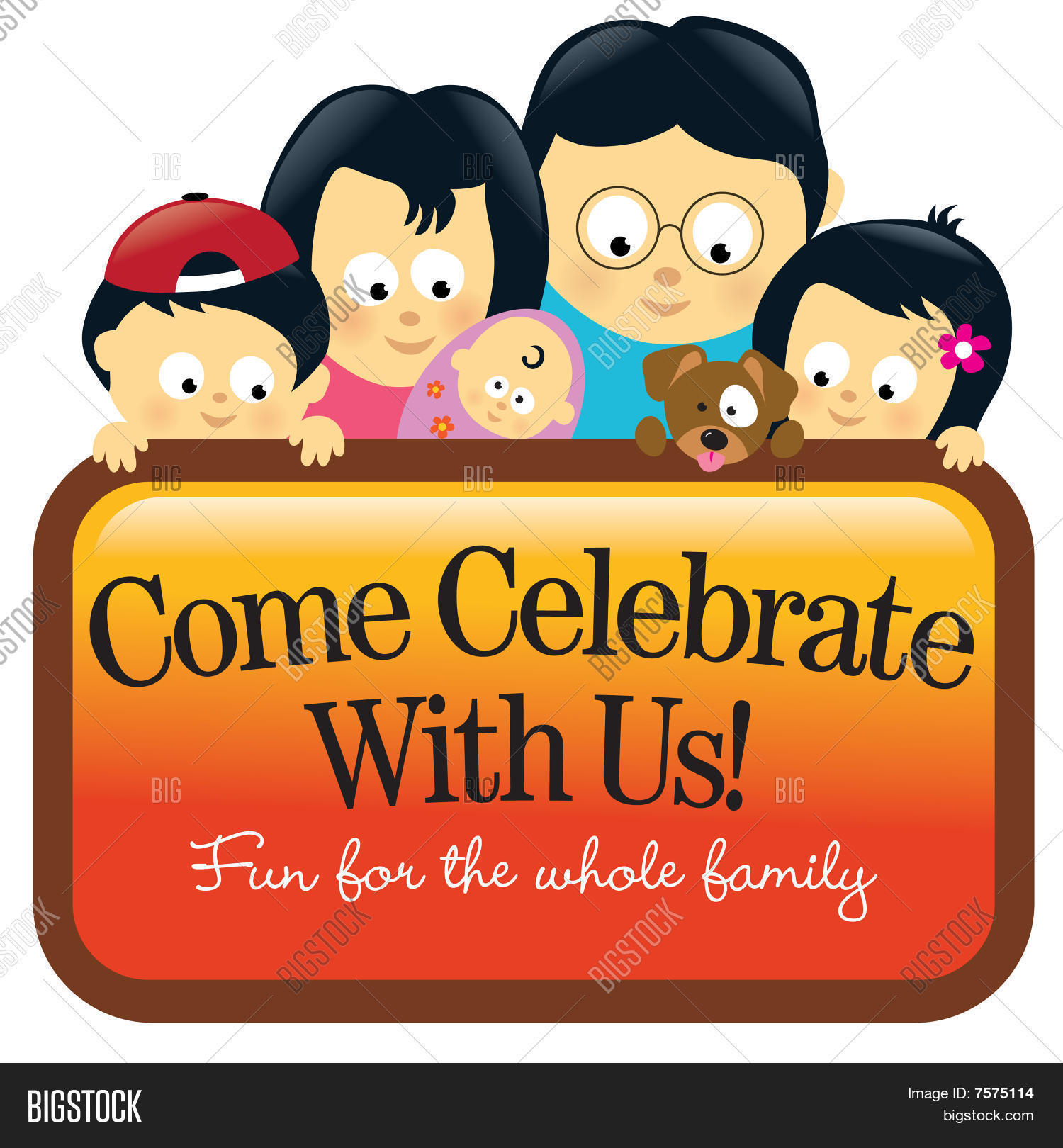Family Holding Sign Vector & Photo (Free Trial) | Bigstock