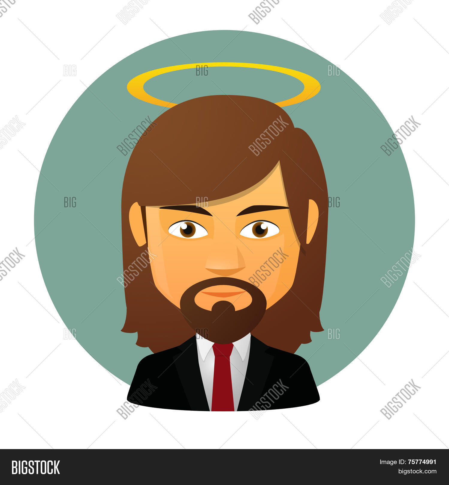 Jesus Vector Avatar Vector & Photo (Free Trial) | Bigstock