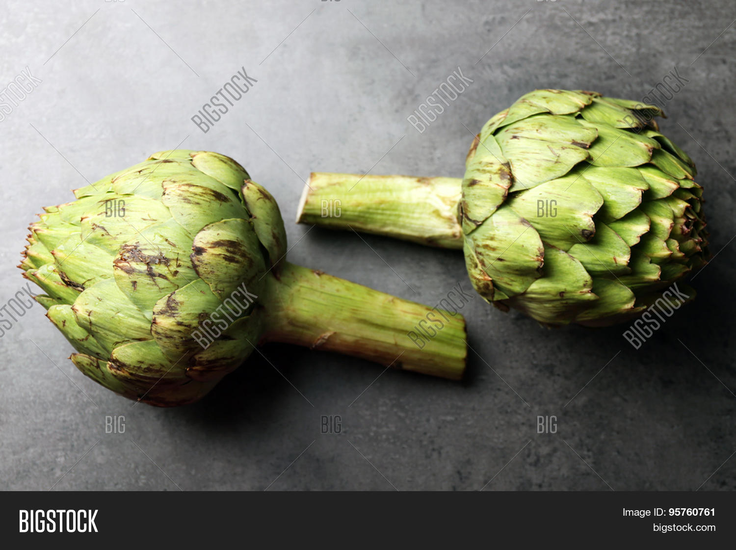 Artichokes On Color Image & Photo (Free Trial) | Bigstock