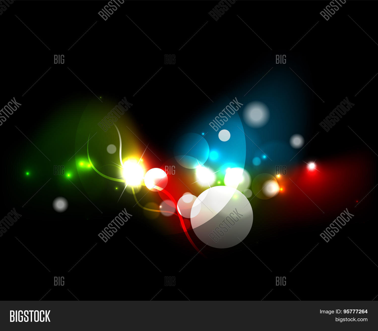 Glowing Shiny Bubbles Vector & Photo (Free Trial) | Bigstock