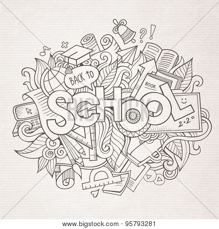 School Hand Lettering Vector & Photo (Free Trial) | Bigstock