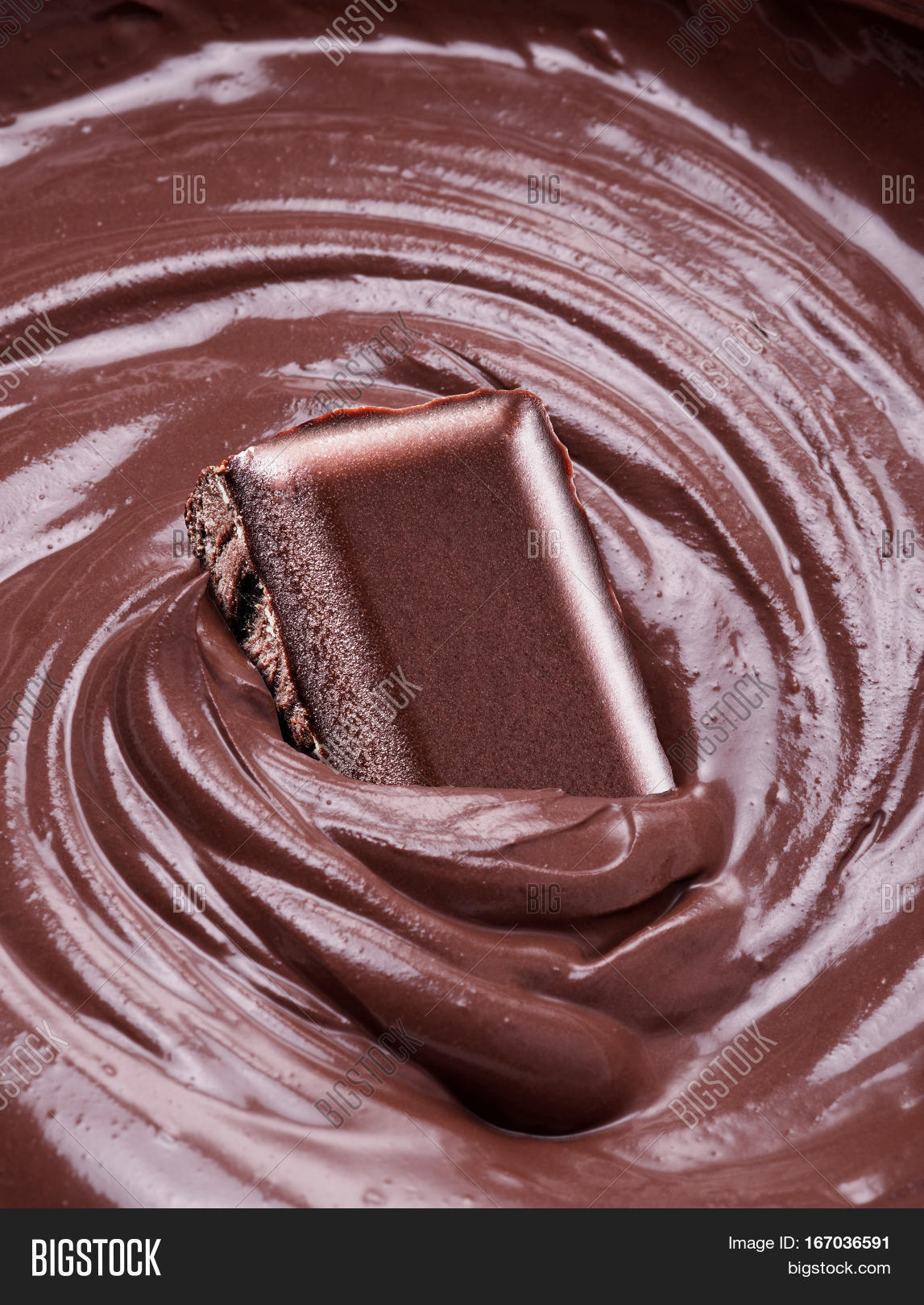 Melted Chocolate Piece Image & Photo (Free Trial) | Bigstock