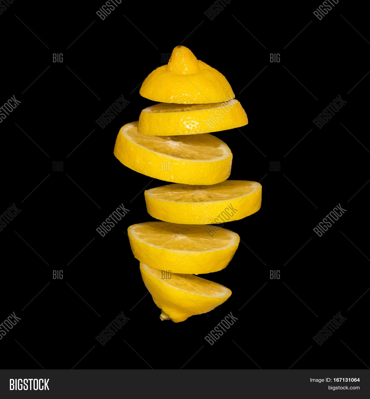 Flying Lemon. Sliced Image & Photo (Free Trial) | Bigstock