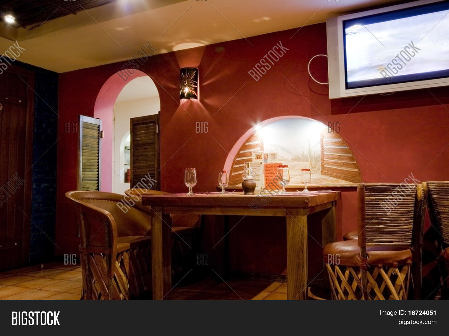 Mexican Cafe Interior Image & Photo (Free Trial) | Bigstock