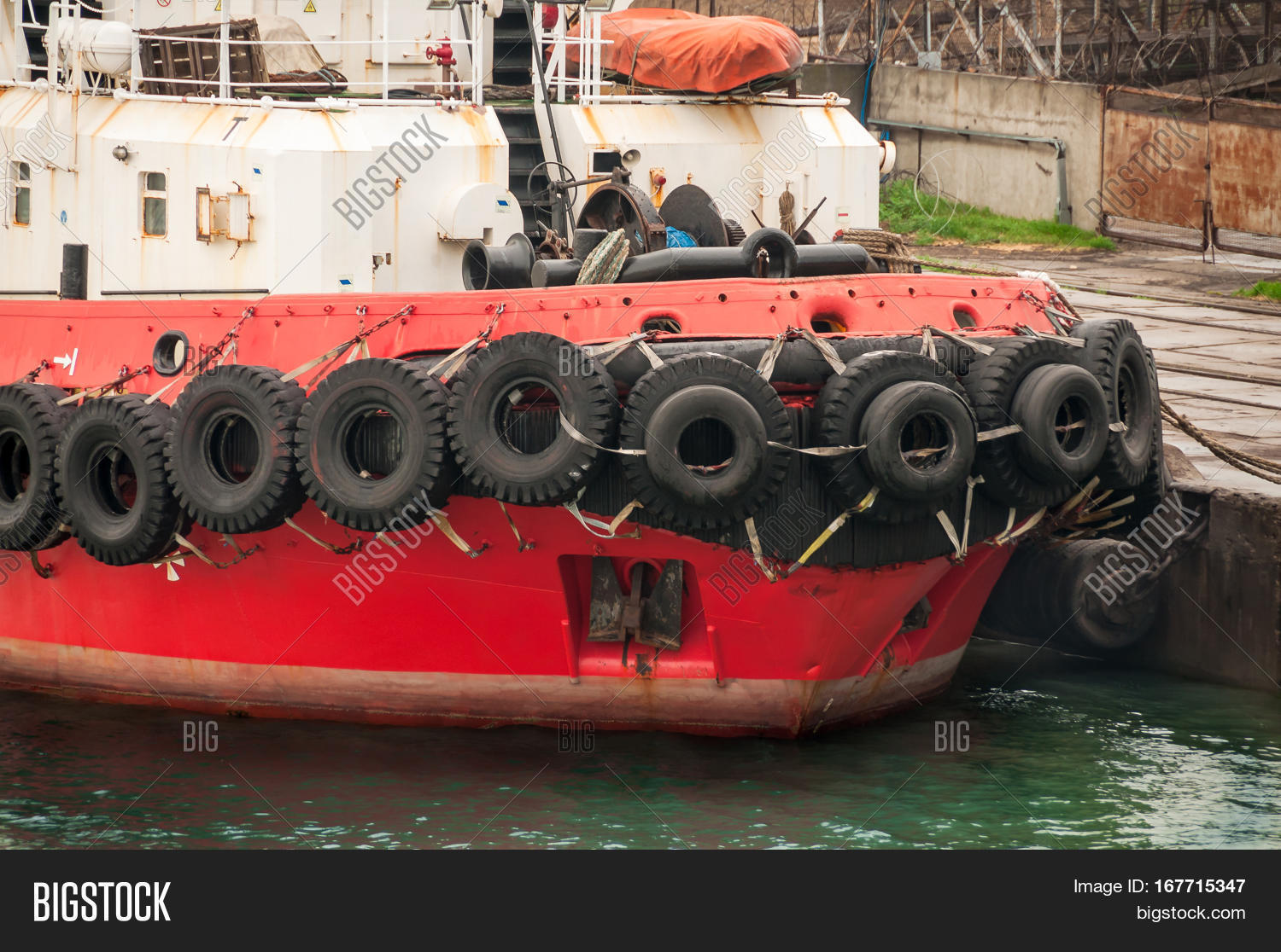 Old Tires On Bow Ship Image & Photo (Free Trial) | Bigstock
