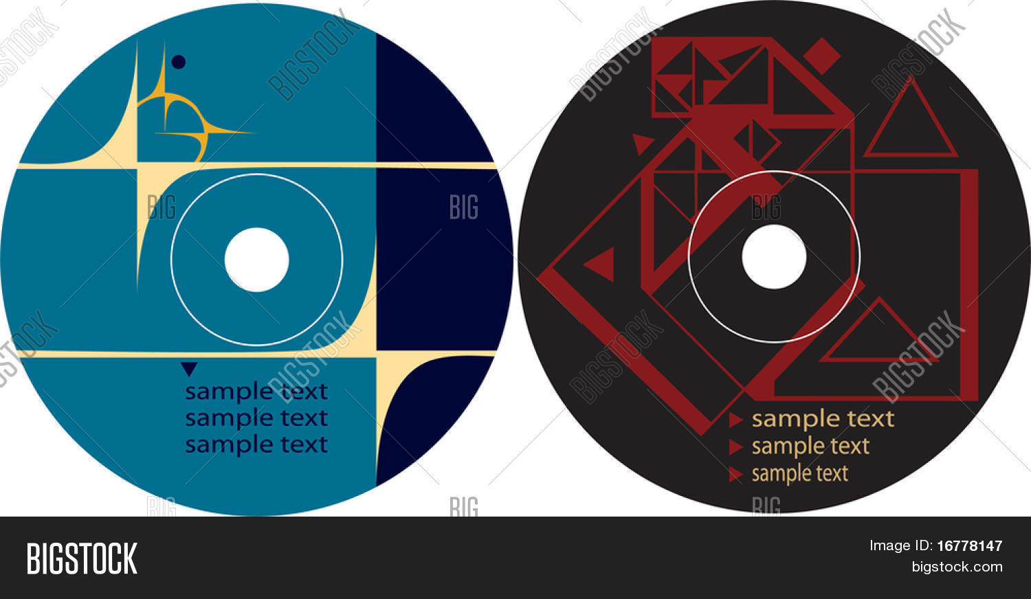 CD - DVD Label Design Vector & Photo (Free Trial) | Bigstock