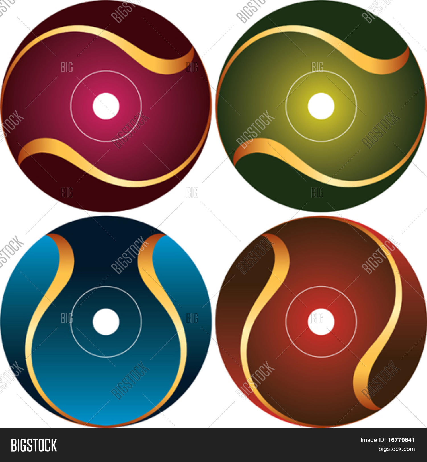 CD - DVD Label Design Vector & Photo (Free Trial) | Bigstock