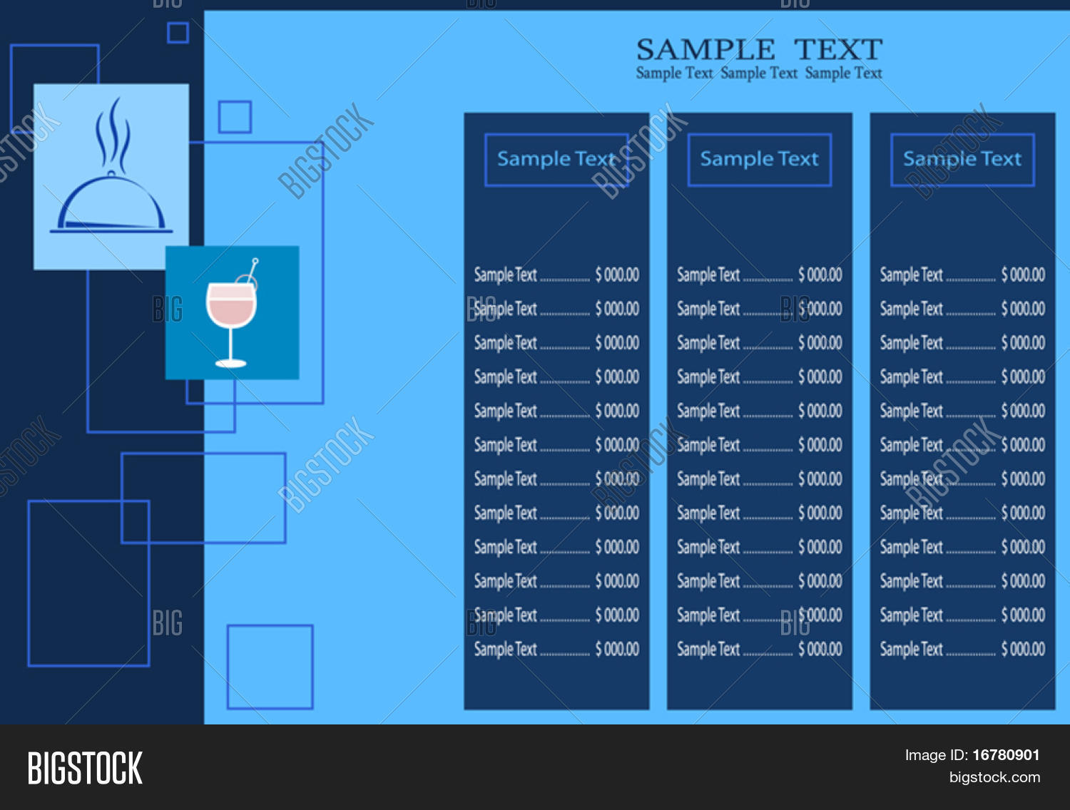 Menu Card Design Vector & Photo (Free Trial) | Bigstock