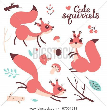 Cartoon Cute Squirrel Vector & Photo (Free Trial) | Bigstock