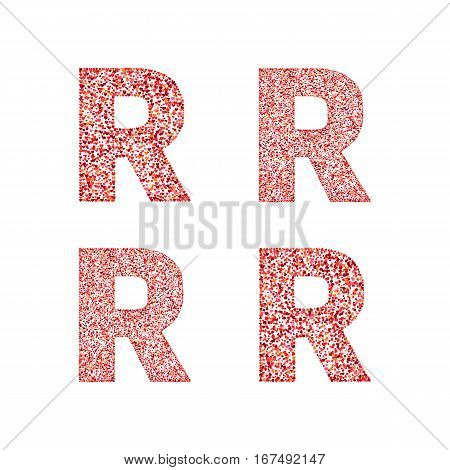Alphabet Letter R Red Vector & Photo (Free Trial) | Bigstock