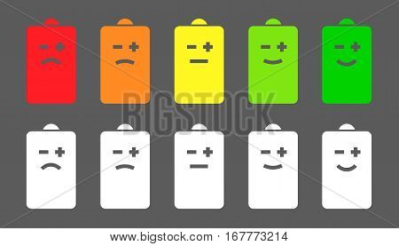 Battery Level Emoji Vector & Photo (Free Trial) | Bigstock